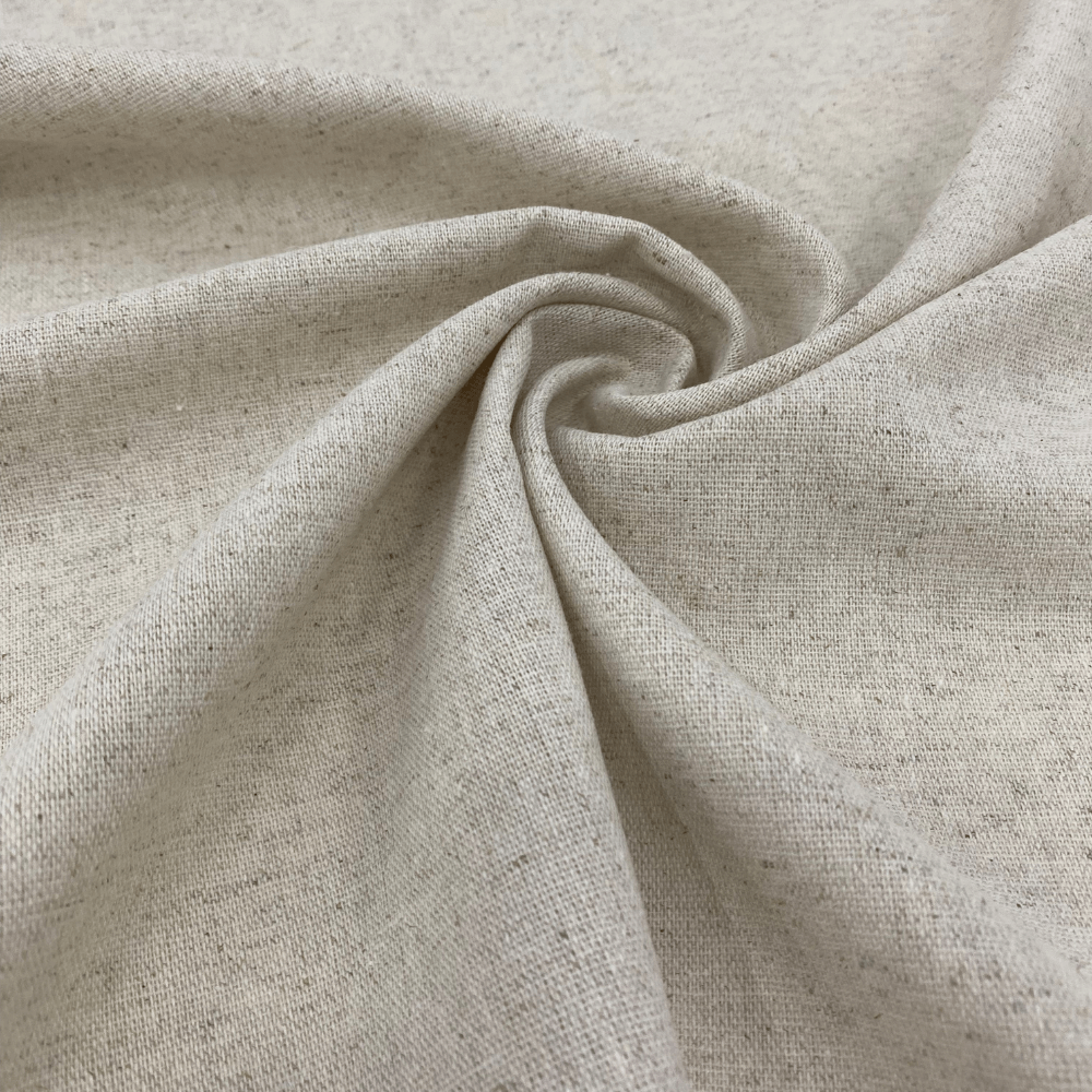 Tecido Linho Puro Cor Cru - Empório dos Tecidos