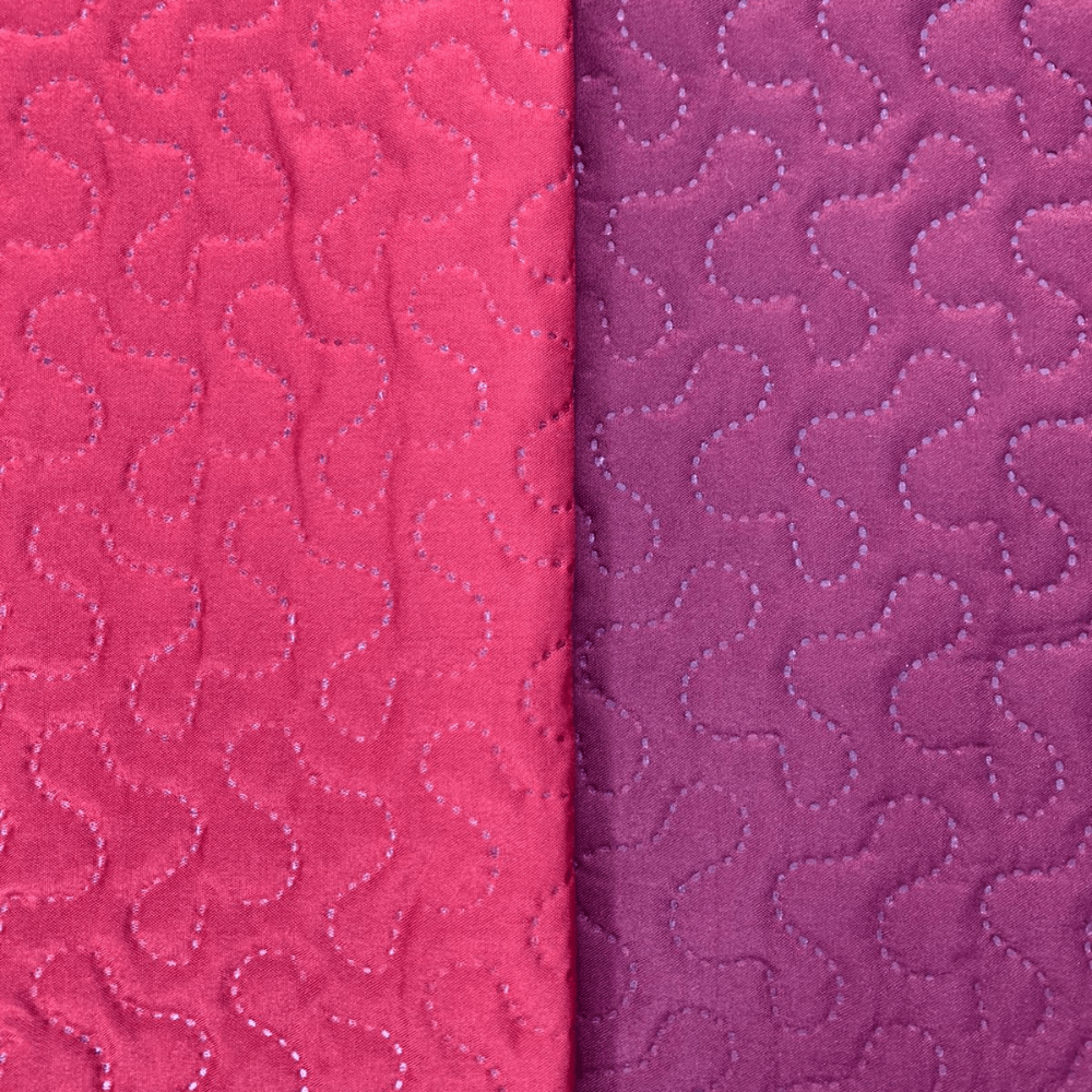 Tecido Matelassê Dupla Face Marsala e Bordô - Empório dos Tecidos